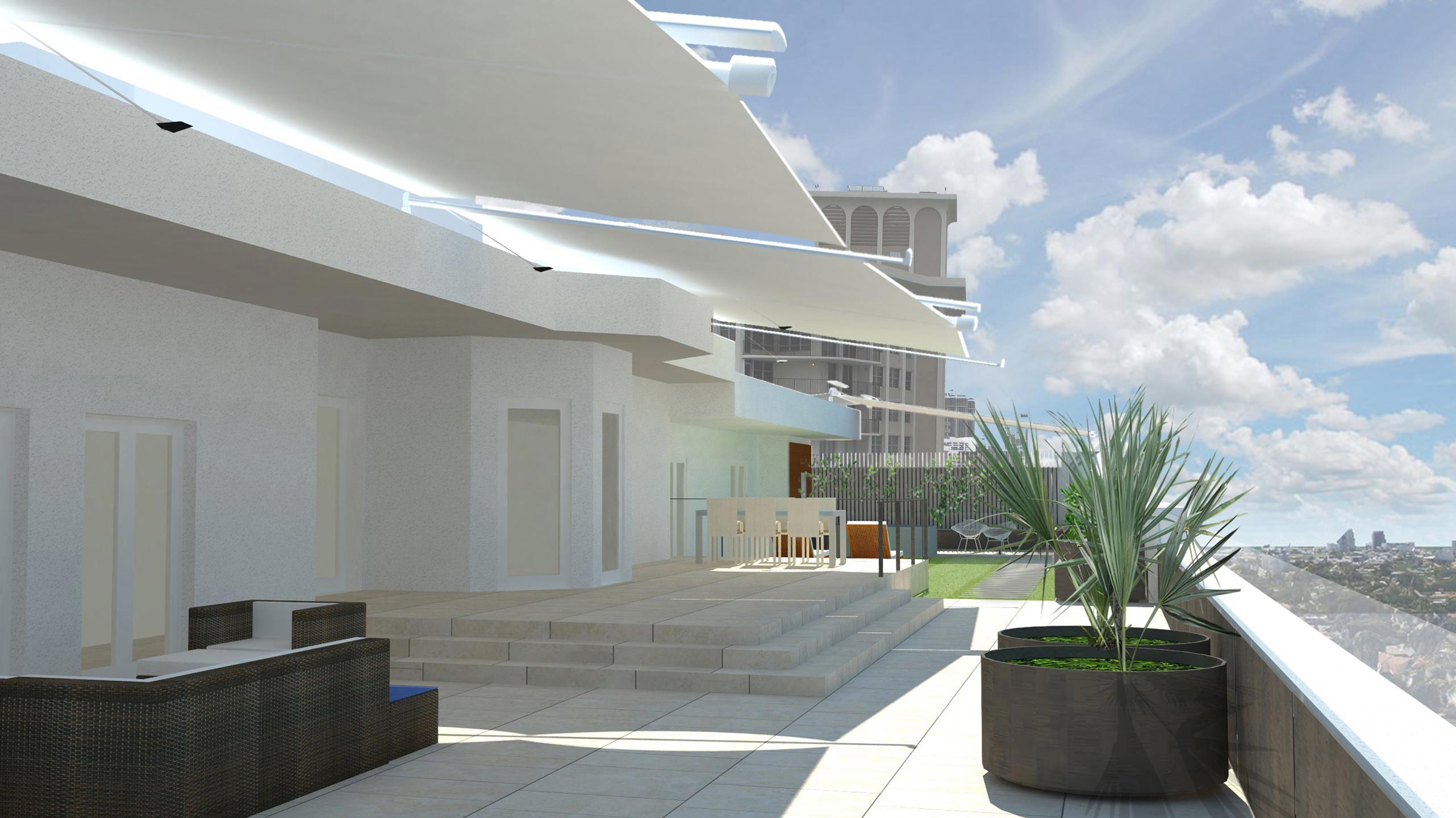 Miami Beach Terrace - Gregg Bleam Landscape Architect